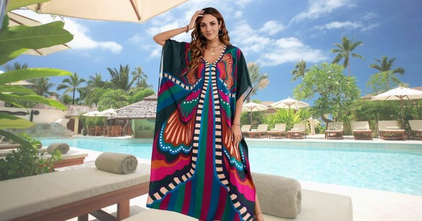 Women's Poolside Kaftans: Stylish Summer Cover-Ups & Swimwear Essentials